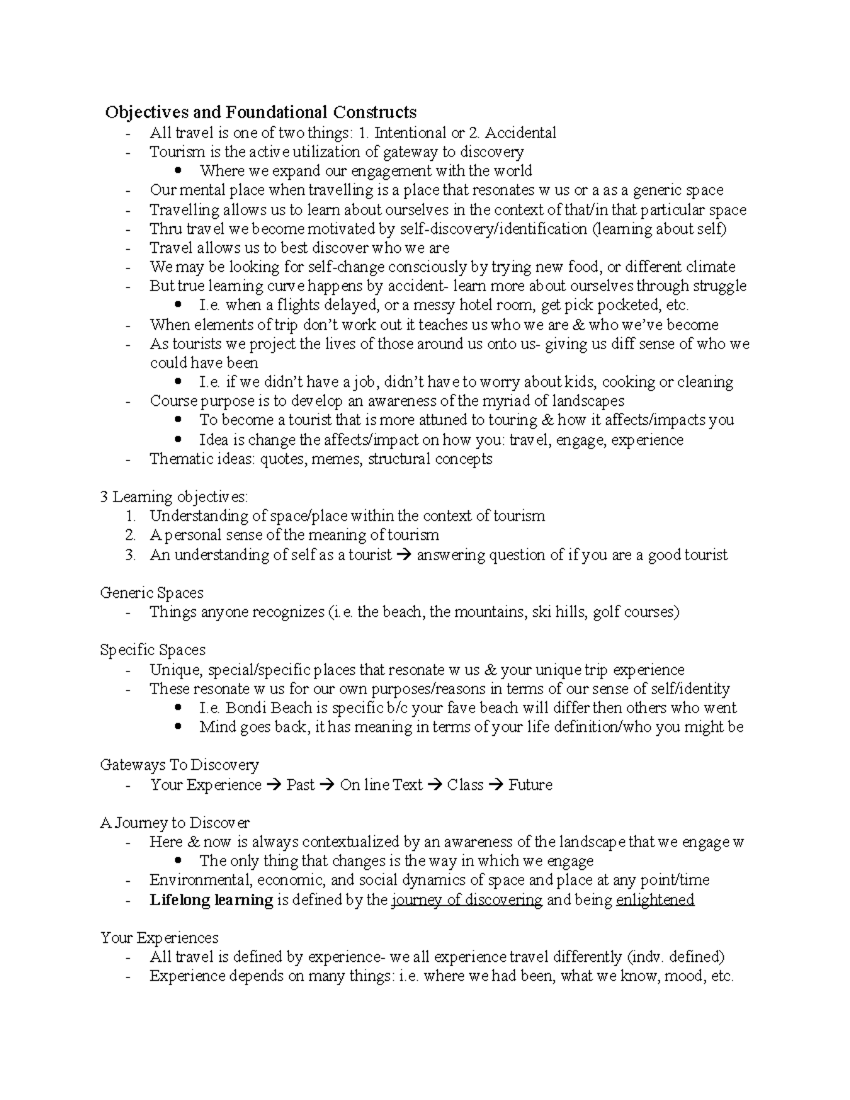 GEO-Exam-Notes - notes - Objectives and Foundational Constructs All ...