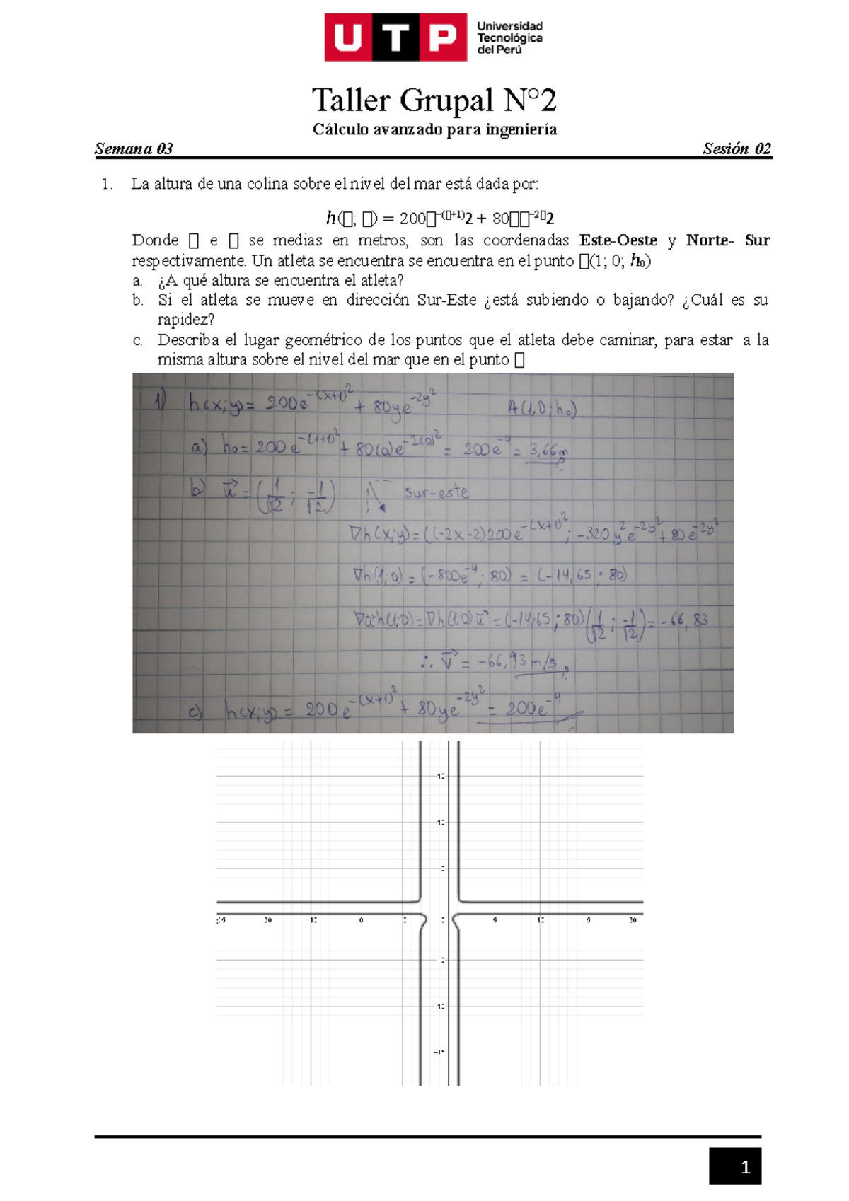 Taller N°2 - CA - Taller Grupal N° Cálculo avanzado para ingeniería Semana 03 Sesión 02 La ...