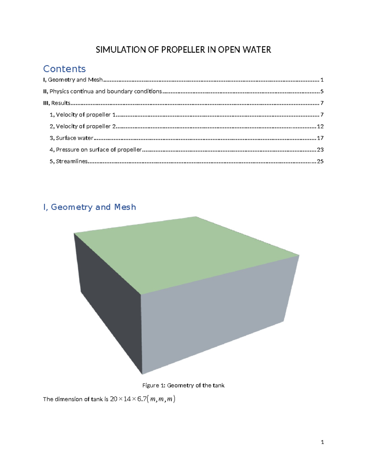 Simulation OF Propeller IN OPEN Water - SIMULATION OF PROPELLER IN OPEN ...