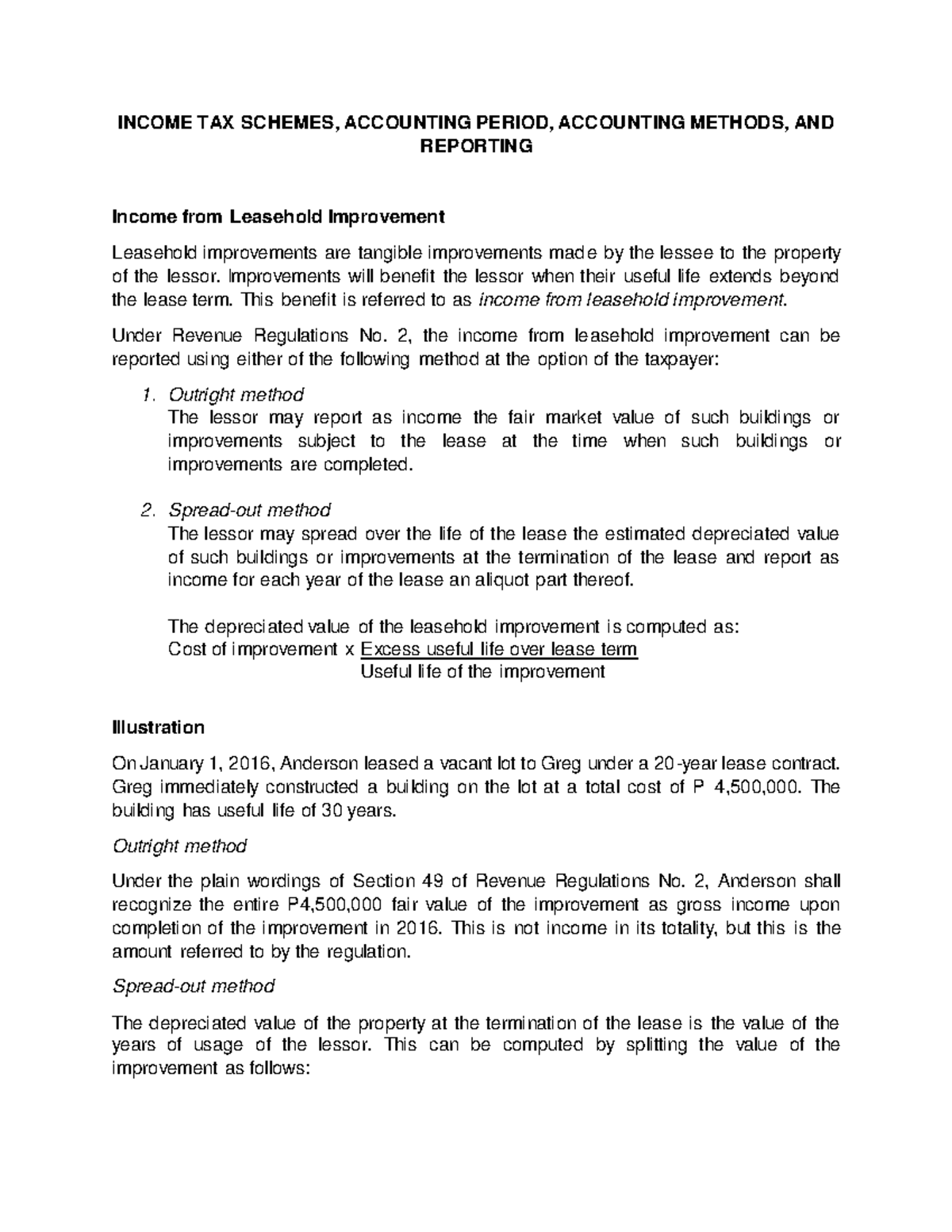 Income-TAX- Schemes-3 - INCOME TAX SCHEMES, ACCOUNTING PERIOD ...