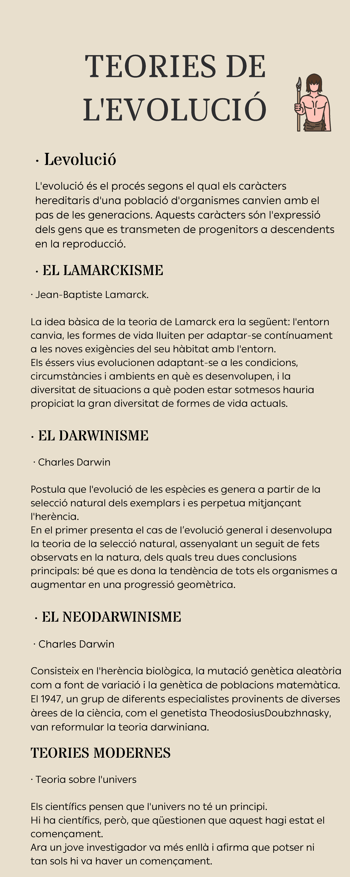 Teories DE L' Evolució - ADAM EL Hamri EL Machati - · Levolució L ...