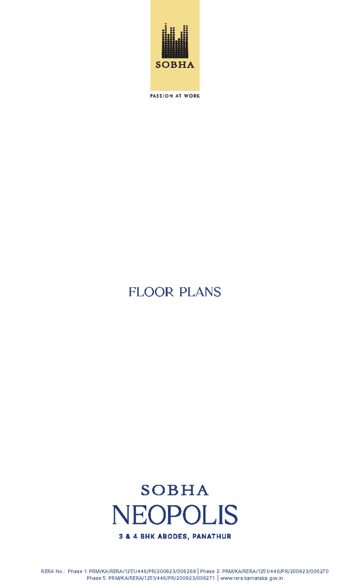 Sobha Neopolis - Typical Floor Plans (updated without 1705 plan) - FLOOR PLANs RERA No.: Phase 1 ...