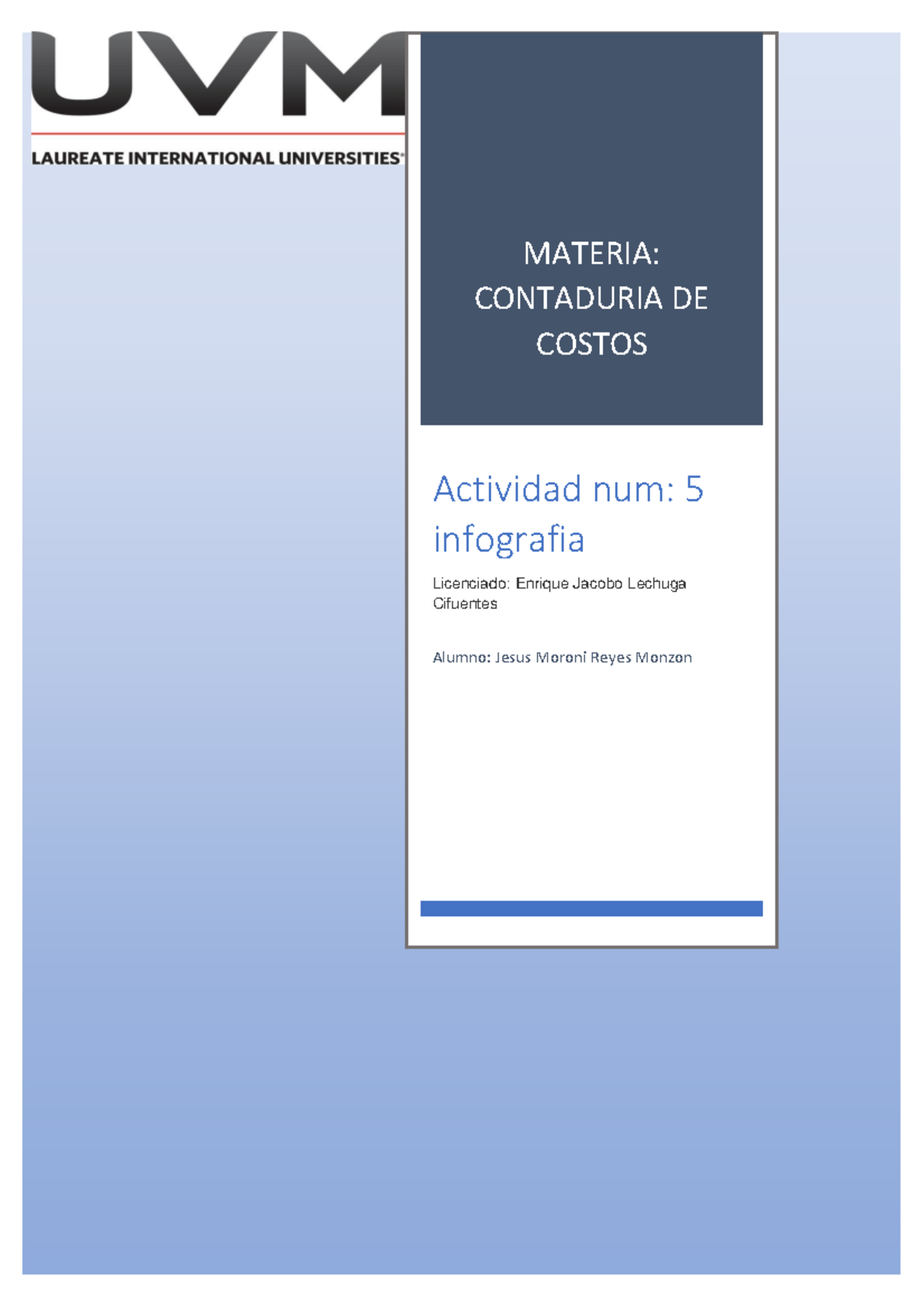 Actividad NUM 5 Infografiajmrmdocx - contabilidad de costos - MATERIA: CONTADURIA DE COSTOS ...