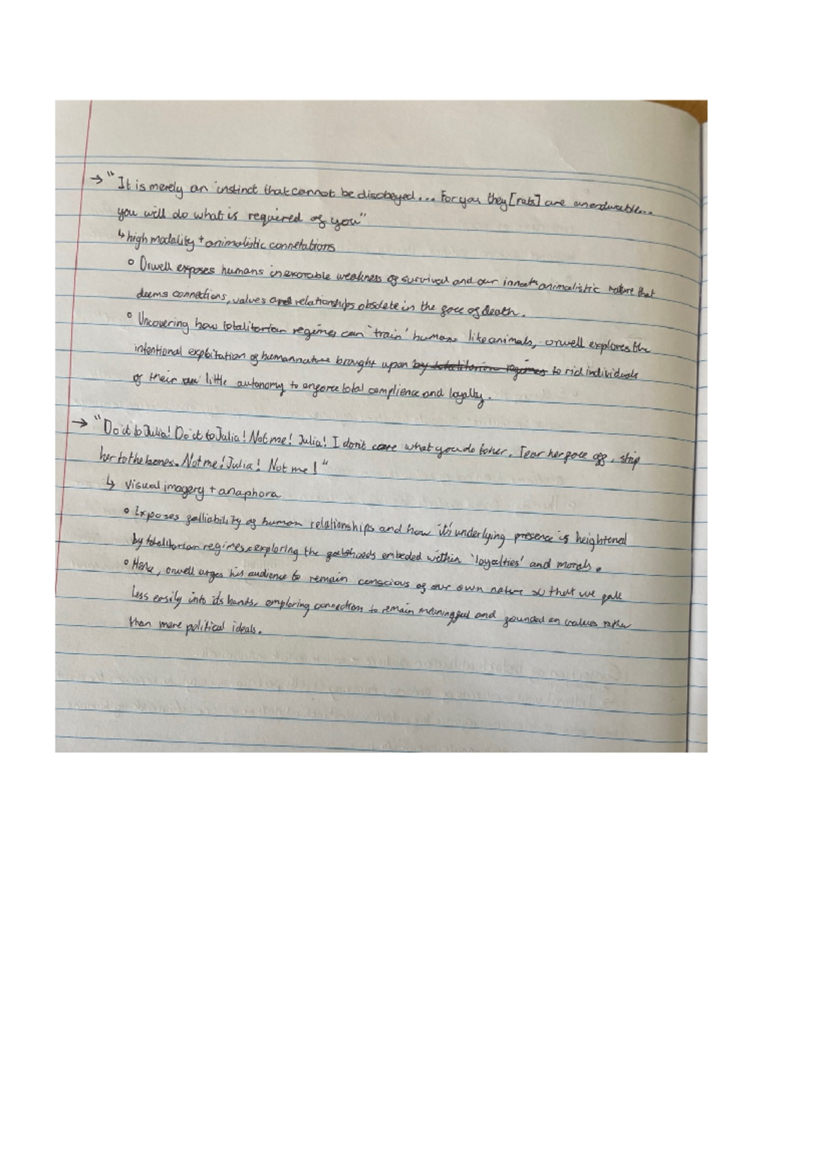 1984 quotes+analysis 5 - is merely an instinct that cannot be disobeyed ...