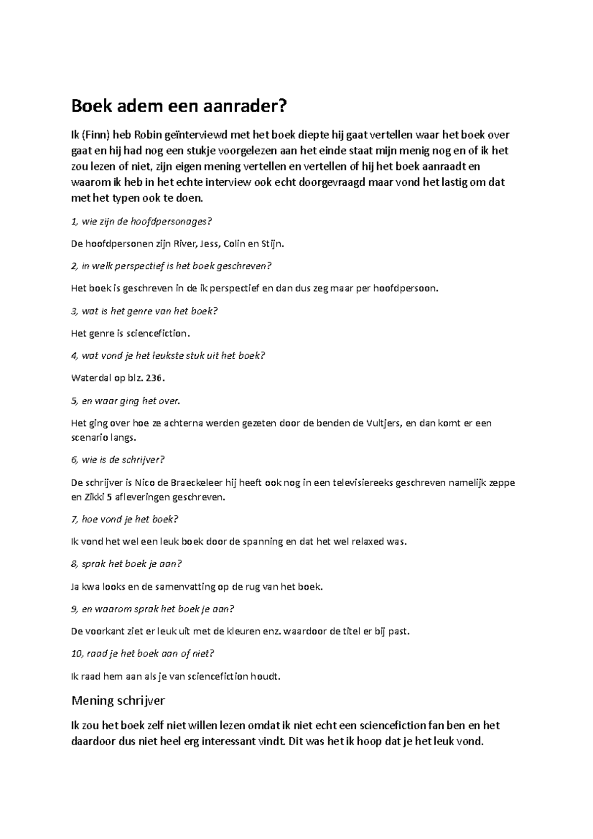 Boek adem nederland interview - Boek adem een aanrader? Ik (Finn) heb ...