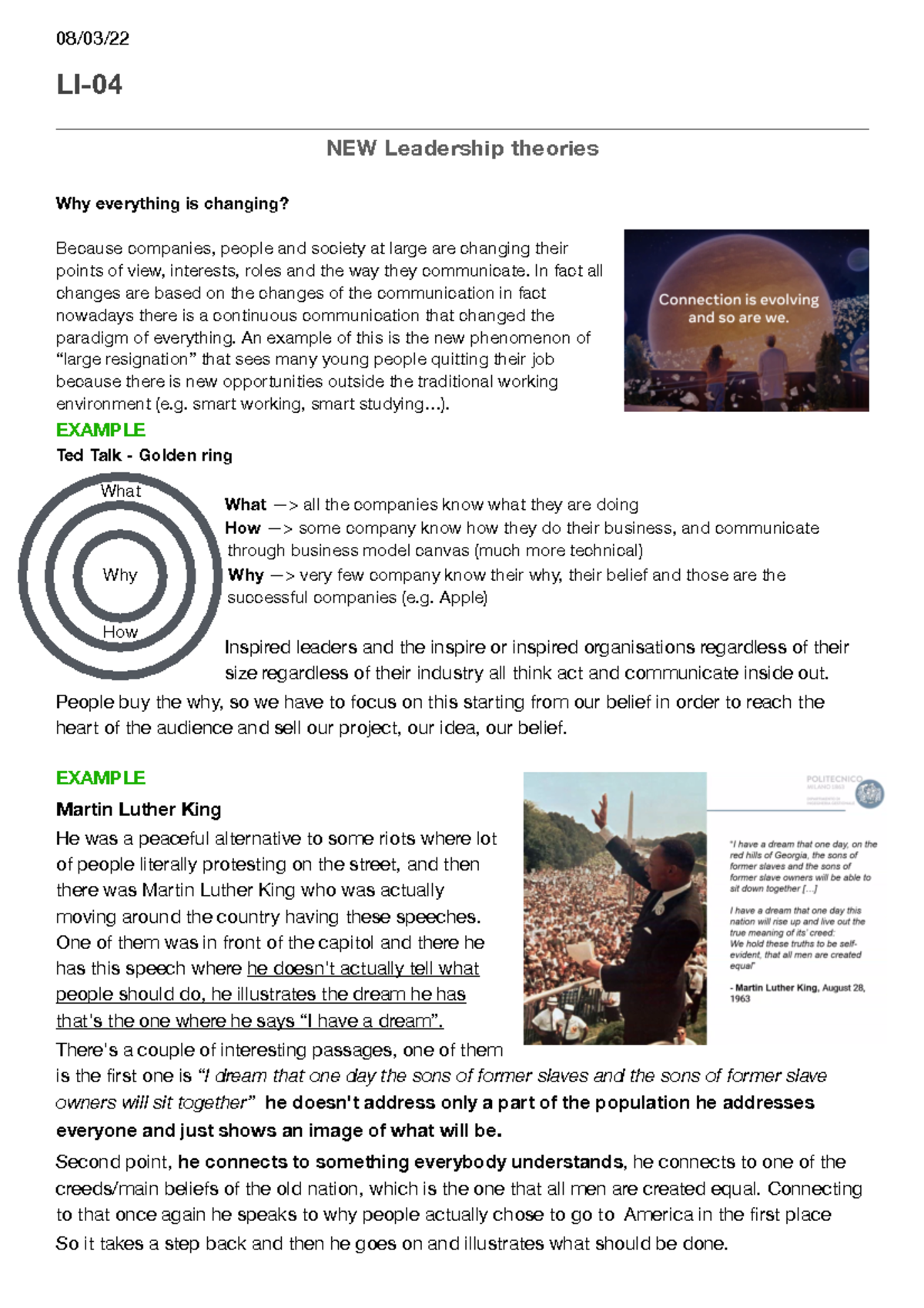 LI-L4 2022-03-08 - Lesson 4 Leadership notes - 08/03/ LI- NEW ...