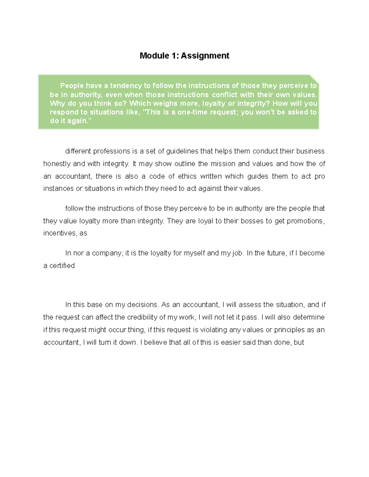 Gov - It is a lecture note, assignment, or activity. - Module 1 ...