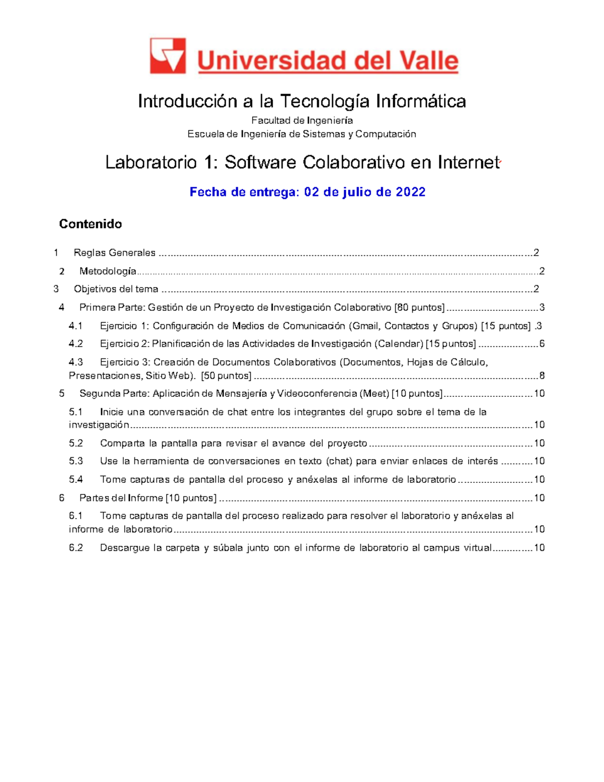 LAB3 Software Colaborativo 2022 I - Introducción a la Tecnología ...