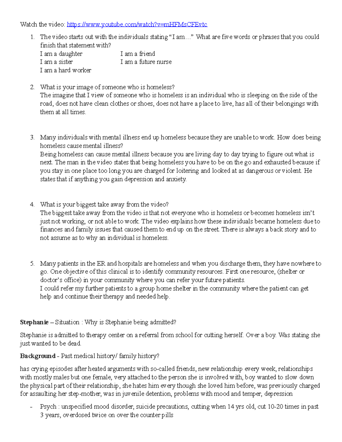 Worksheet 8 - Watch the video: youtube/watch?v=mHFMsCFEvtc The video ...