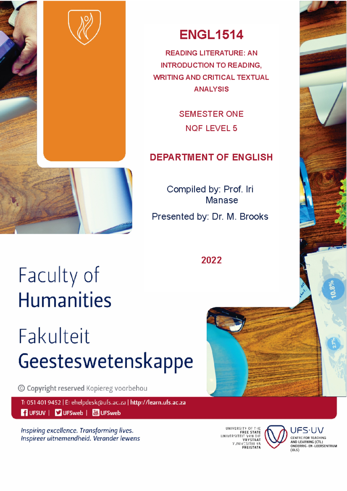 2022 ENGL1514 Final Course Guide - ENGL READING LITERATURE: AN ...