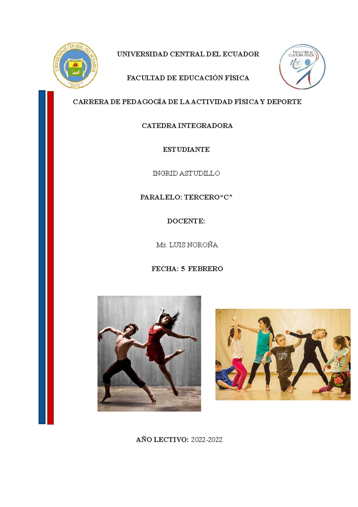 Elementos DE Expresion Corporal - UNIVERSIDAD CENTRAL DEL ECUADOR ...