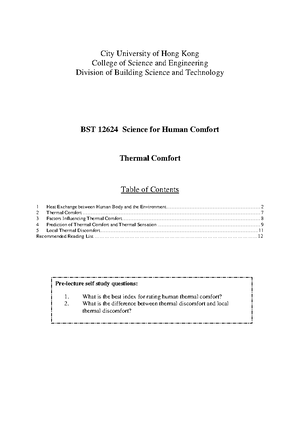 Drawing references examples - Science for human comfort - Studocu