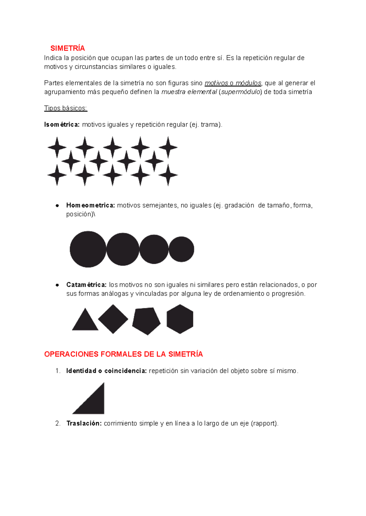 Morfologia parcial - SIMETRÍA Indica la posición que ocupan las partes ...