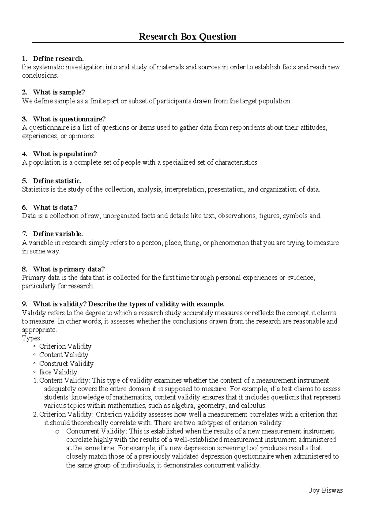 Research-Box-Question - Research Box Question Define research. the ...