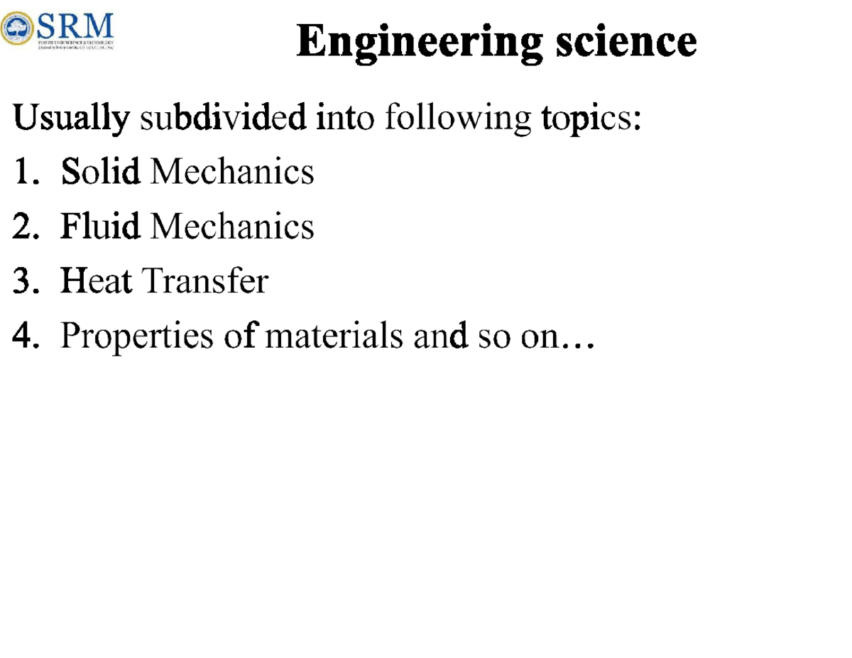 Unit 1 21mec202t Unit 1 Notes Srm Institute Of Science Technology Dermed University Of Ugc
