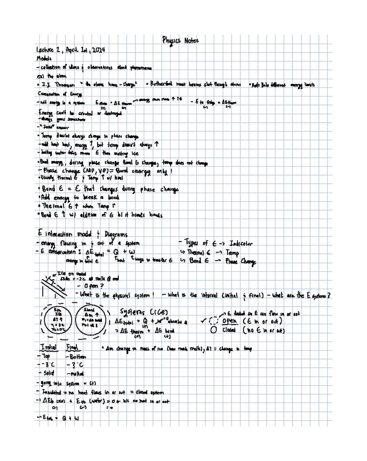 Physics 7A Notes SQ24 - PhysicsNotes cture 1 April1st 2024 section ...