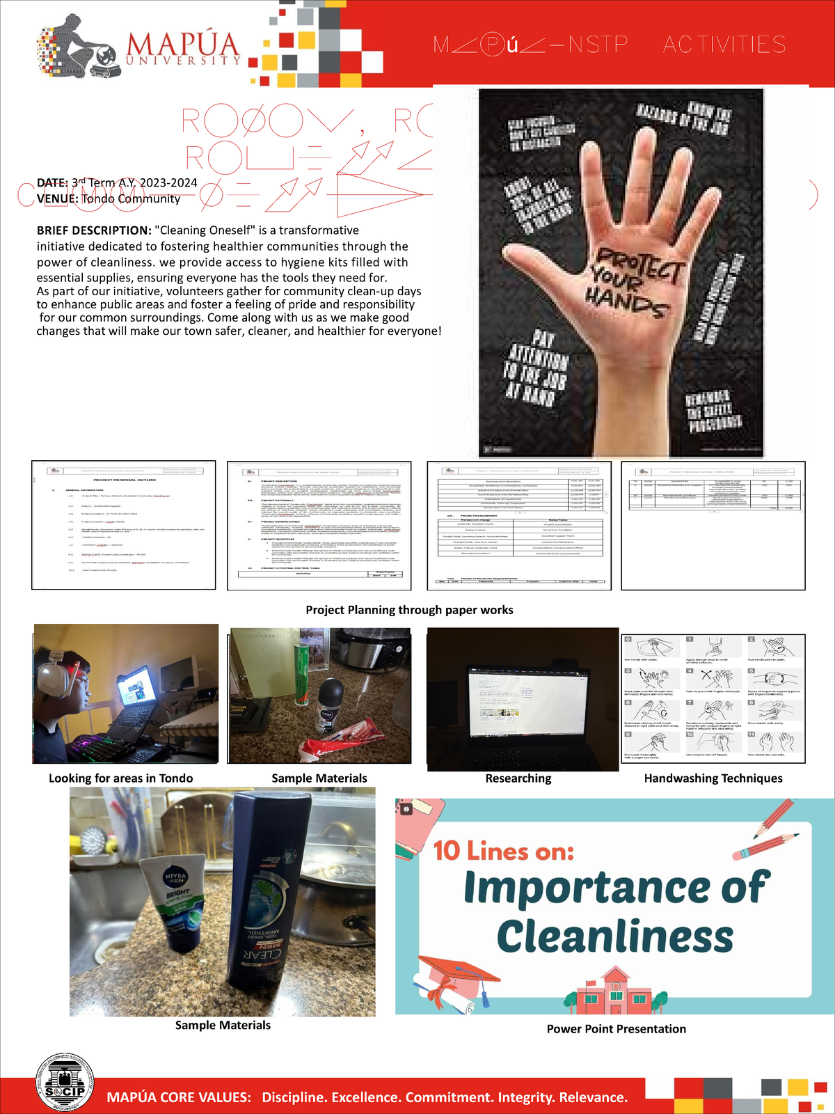 Project Poster - DATE: 3 rd Term A. 2023- VENUE: Tondo Community BRIEF ...