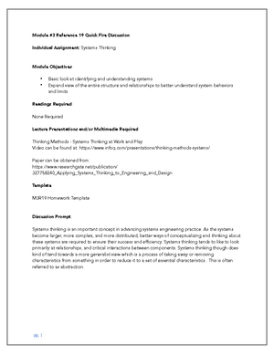 M3R20 Approaches 2 - Class Assignment - Module #3 Reference 20 ...