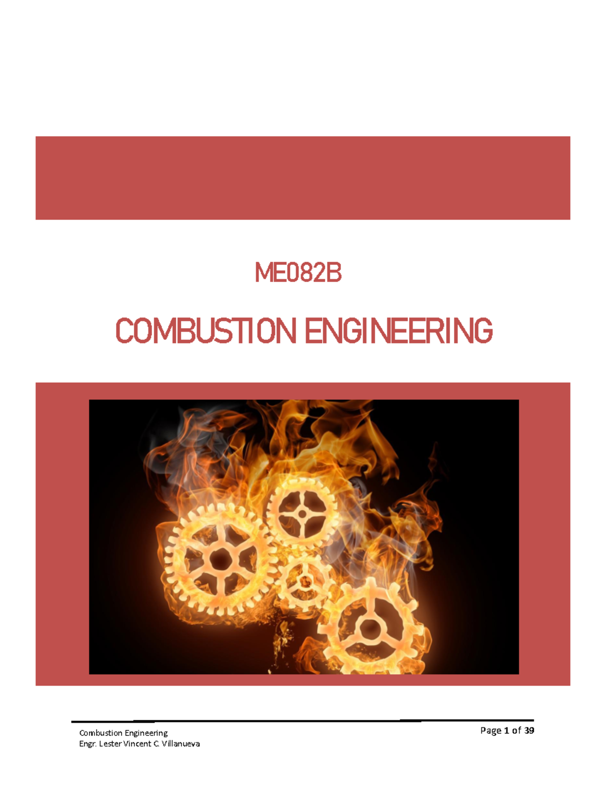 Combustion Engineering - , used in this module are the property of ...