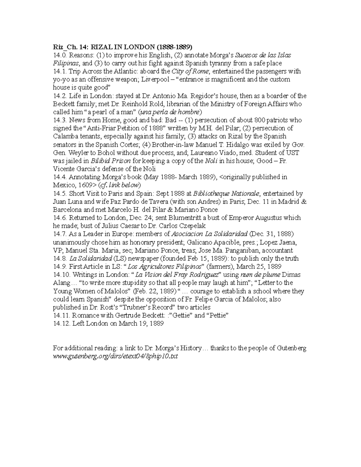 1 Ch.14 Rizal IN London (1888-1889) - Riz_Ch. 14: RIZAL IN LONDON (1888 ...