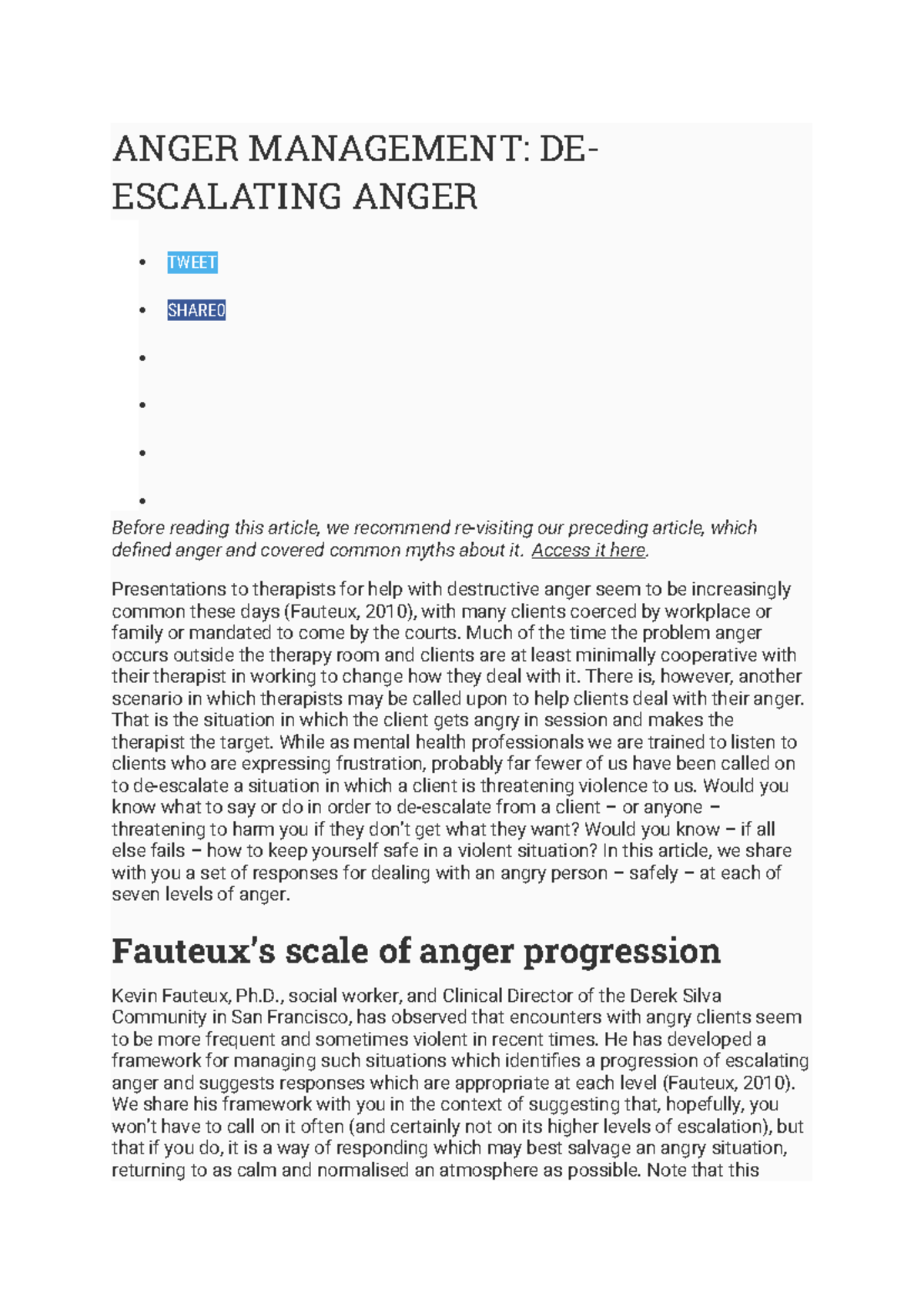 Anger Management - Notes from the zoom meeting and lecturer session ...