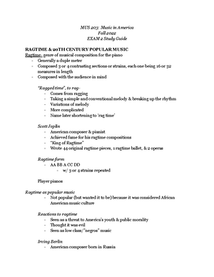 Lecture outline 17 Jazz (single lecture) - Dr. Andrew Connell Lecture ...