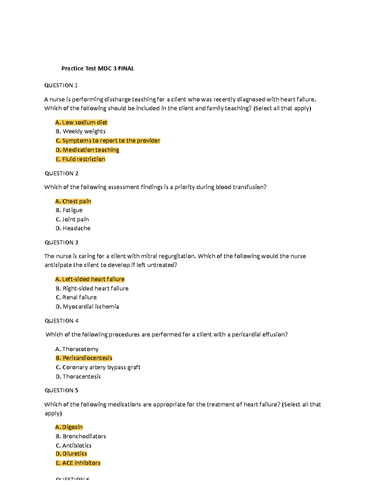 Practice Test MDC 3 Final - Blank Practice Test MDC 3 FINAL QUESTION 1 ...