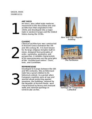 Exercise 2 arc13 - Institute of Architecture and Fine Arts EXERCISE 2 ...