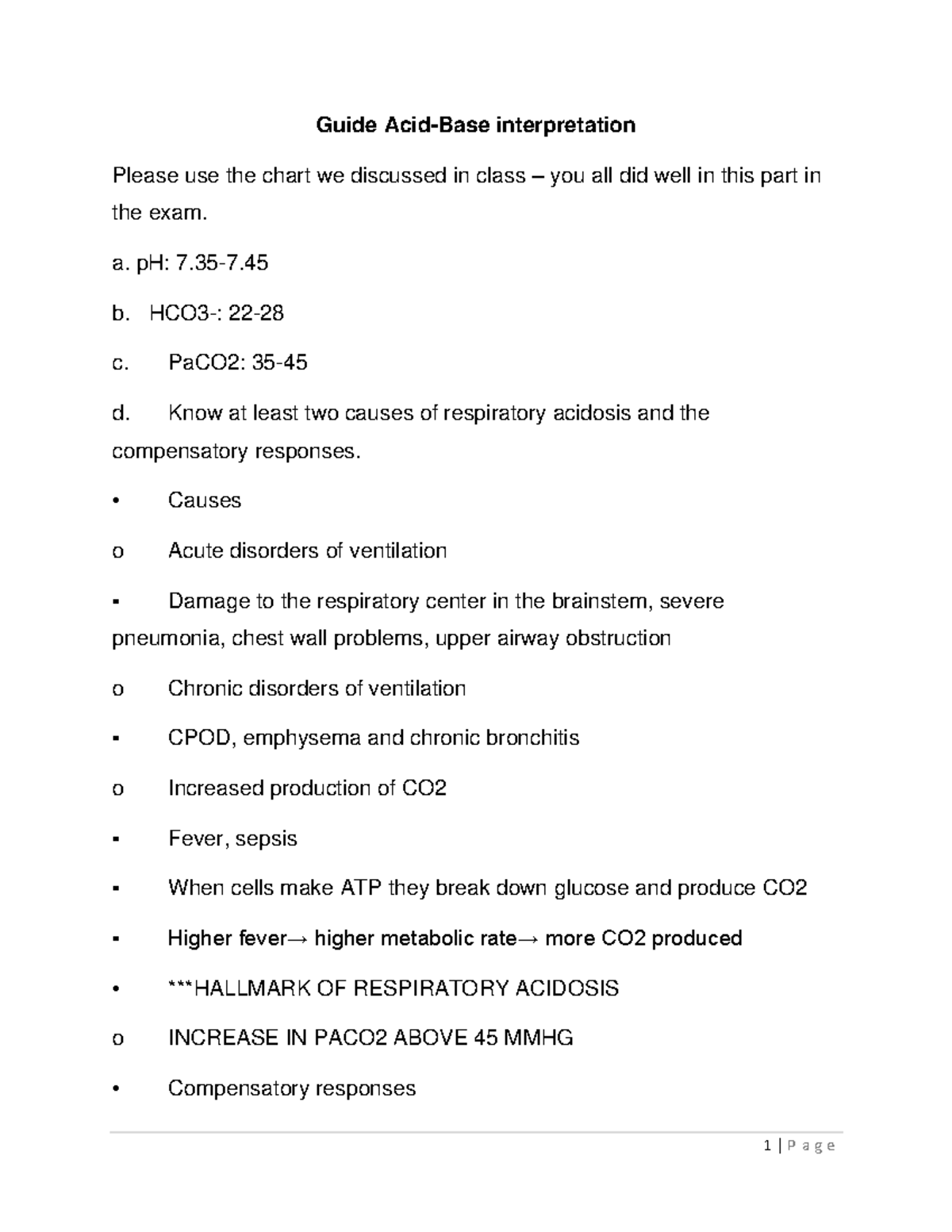 Guide Acid-Base interpretation - Guide Acid-Base interpretation Please ...