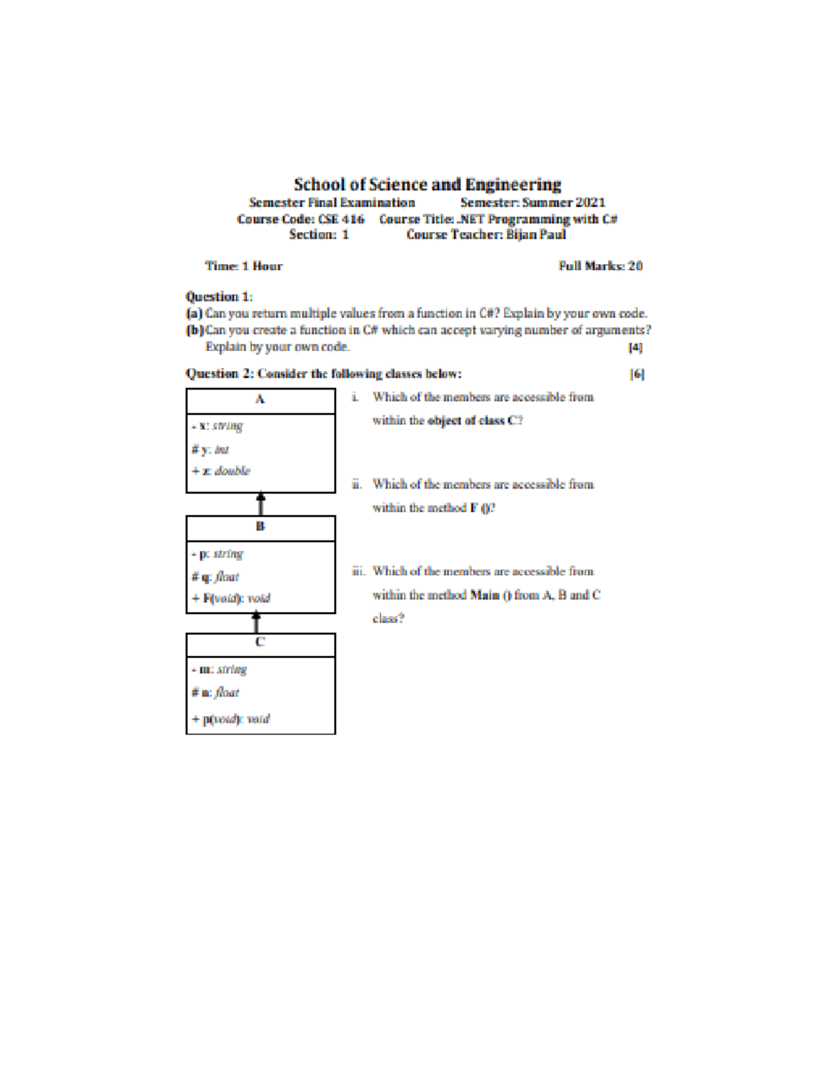 Mid Term Summer 21 - ... - .NET Programming with C# - Studocu