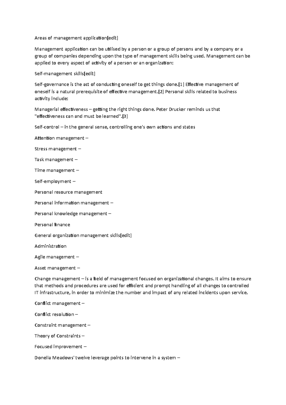 Areas Of Management Application Areas Of Management Management areas-of-management-application-areas-of-management-management