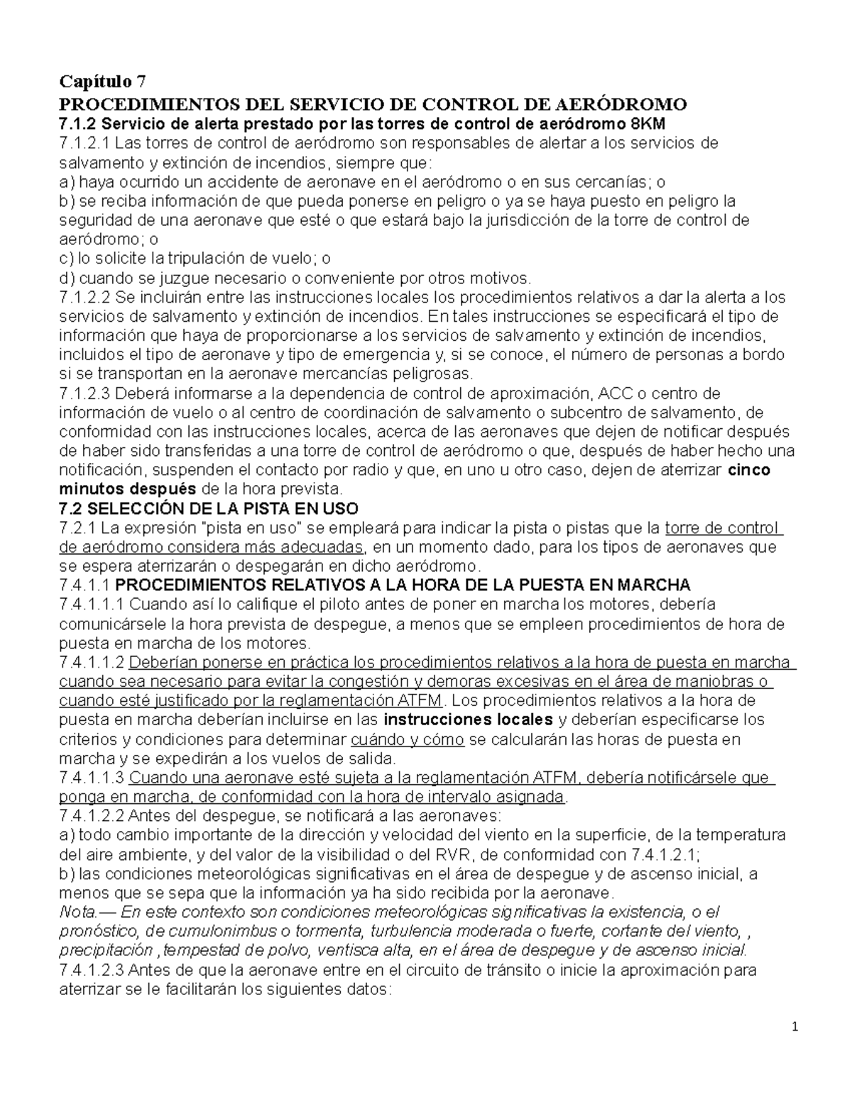 Capítulo 7 Resumen - capitulo 5 teoria - Capítulo 7 PROCEDIMIENTOS DEL ...