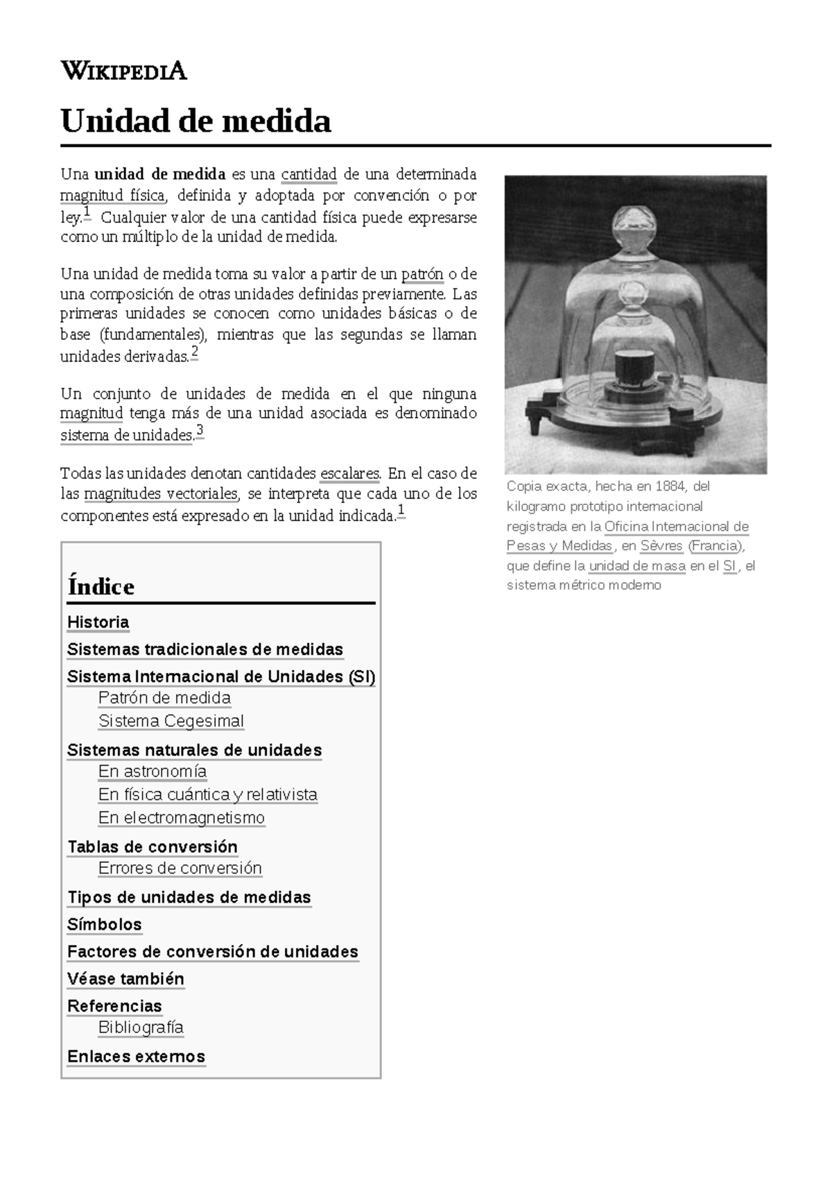 Unidad de medida - 1 Cualquier valor de una cantidad física puede ...