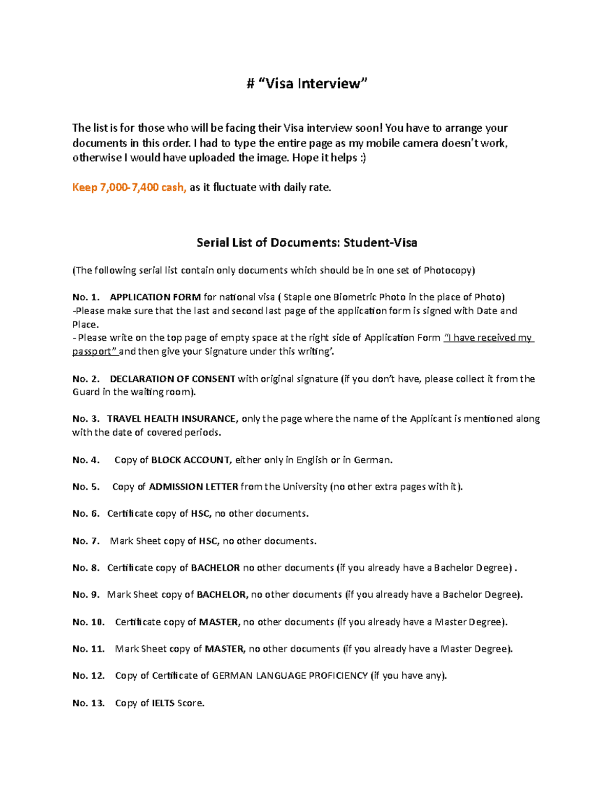 Student Visa Serial List Of Documents 2019 Visa Interview The student-visa-serial-list-of-documents-2019-visa-interview-the