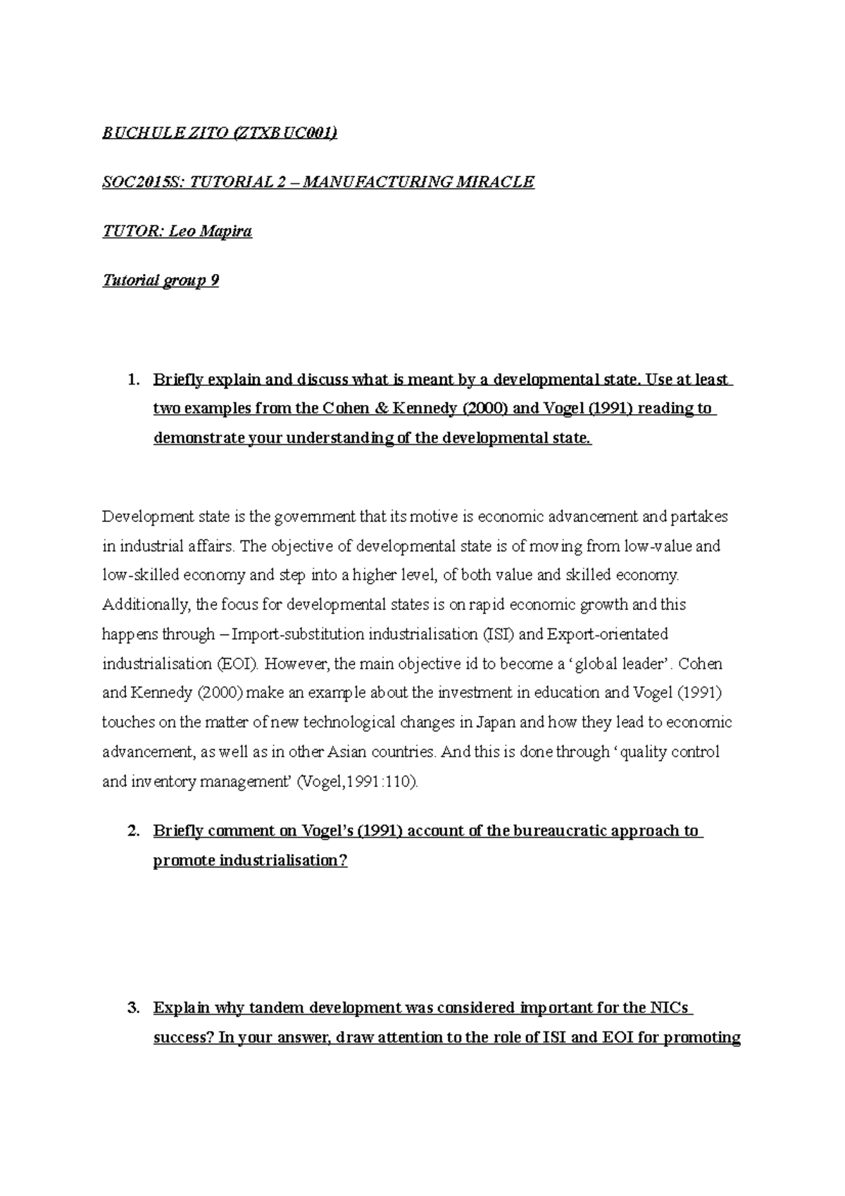 Buchule ZITO Ztxbuc 001 SOC2015 S TUT 2 - BUCHULE ZITO (ZTXBUC001 ...