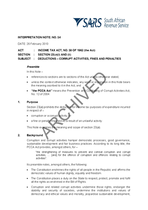 TAX3705 - Unisa - TAX Opinion Writing - Studocu