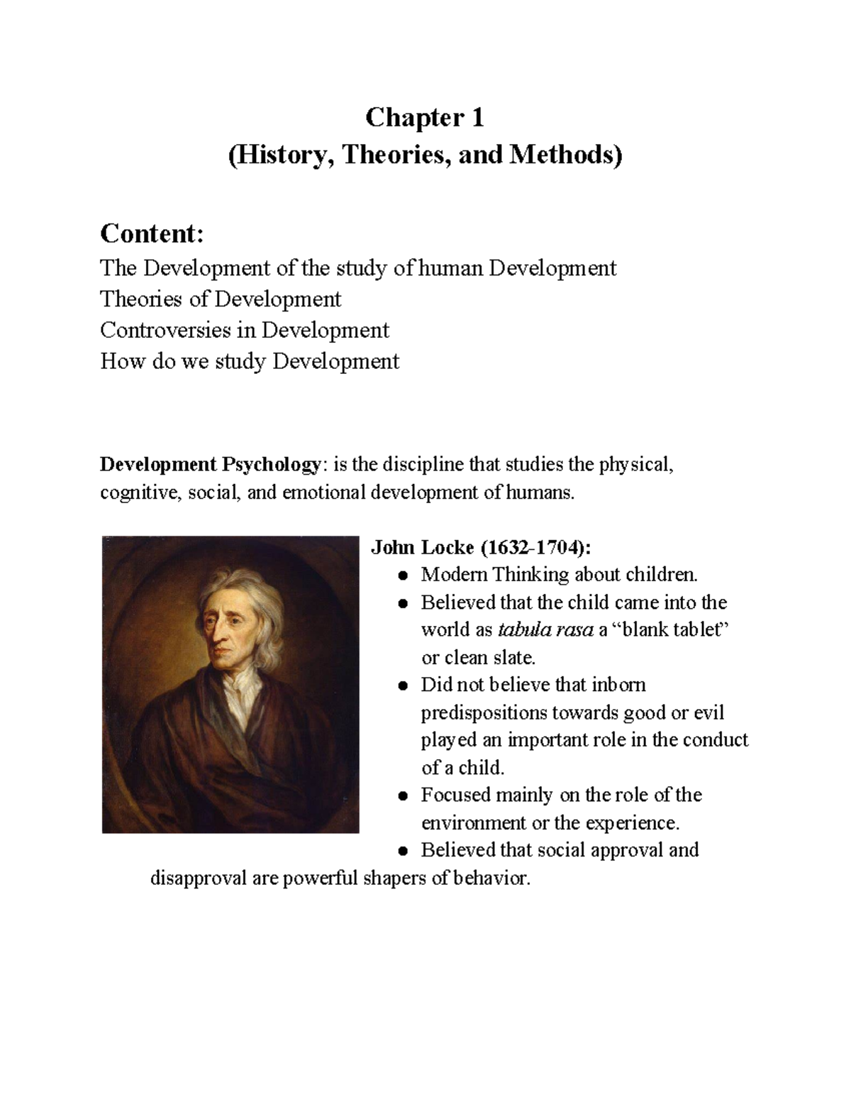 Chapter 1. Review - Chapter 1 (History, Theories, and Methods) Content ...