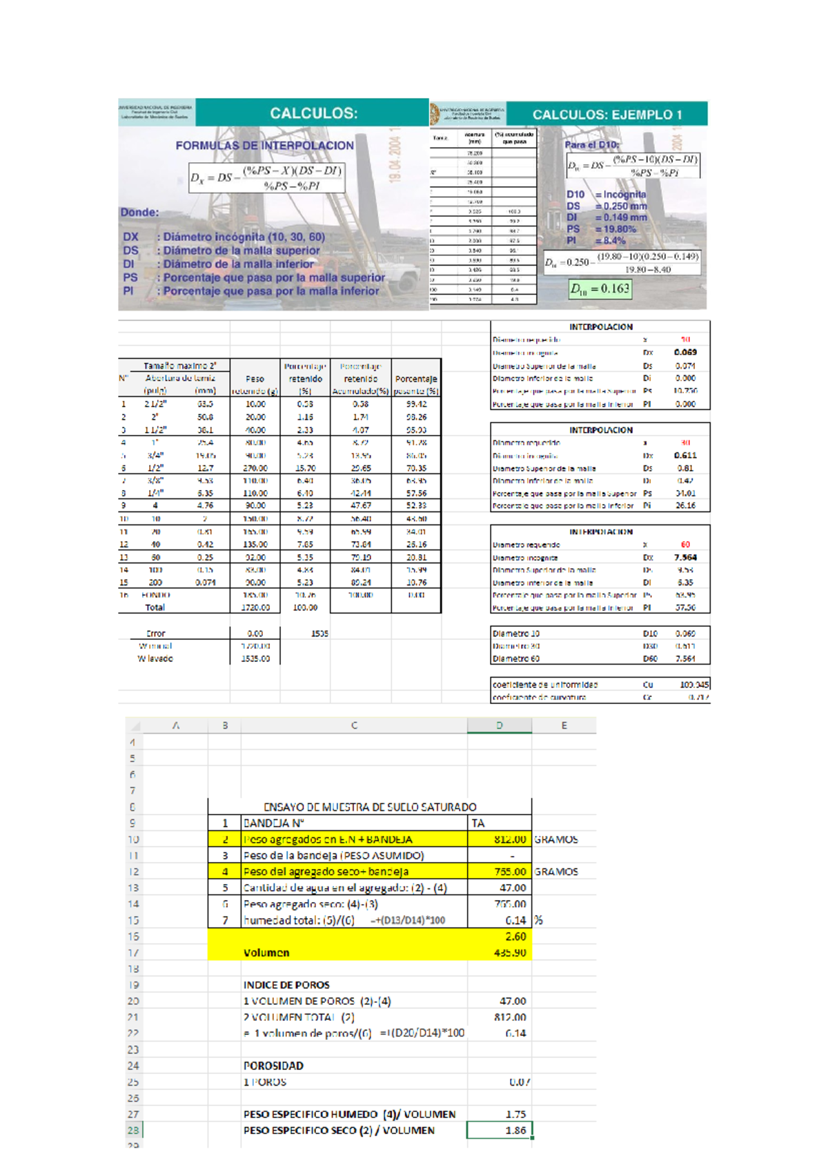 Formulas - Criterios Y Consideraciones PARA Metrado DE Materiales ...