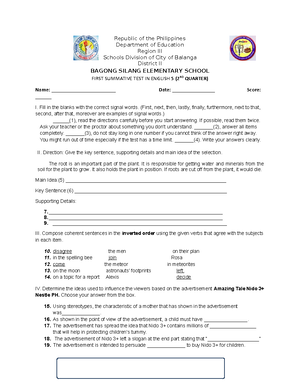 School Learning Action CELL Narrative Report - SCHOOL LEARNING ACTION ...