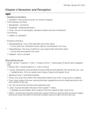 Chapter 7 Memory - psyc 101 - Chapter 7: Memory 3 key processes involved in memory Encoding ...