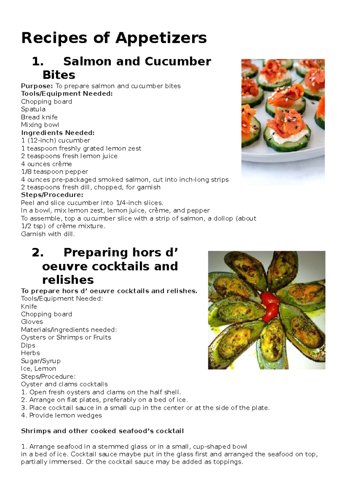 Recipes of Appetizers - recipe cookery - Recipes of Appetizers 1 ...