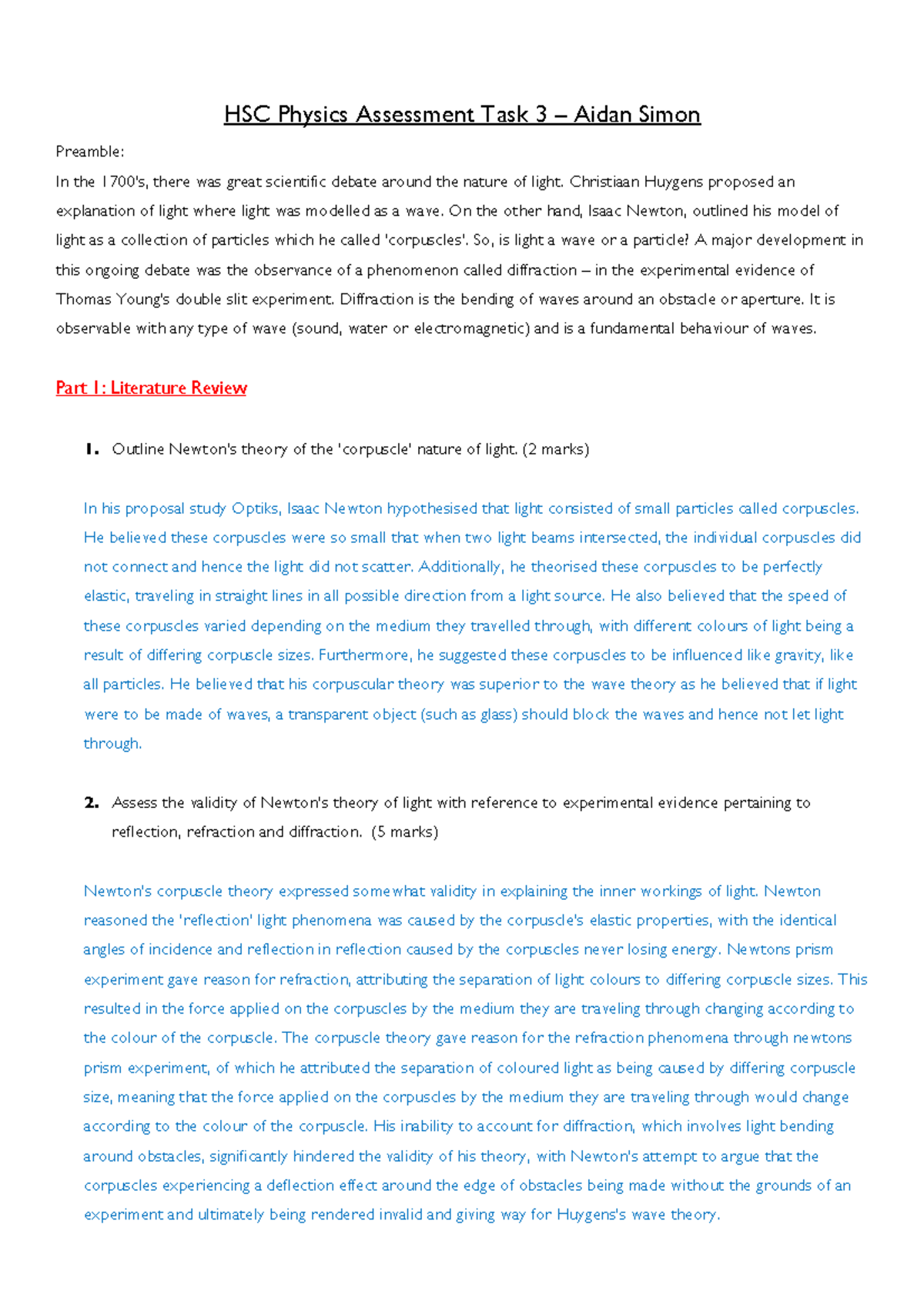 Physics AT#3 - Depth Study - HSC Physics Assessment Task 3 – Aidan ...