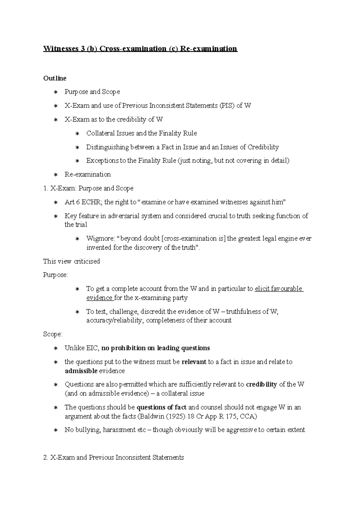 Witnesses 3 d - Karen Brennan - Witnesses 3 (b) Cross-examination (c ...