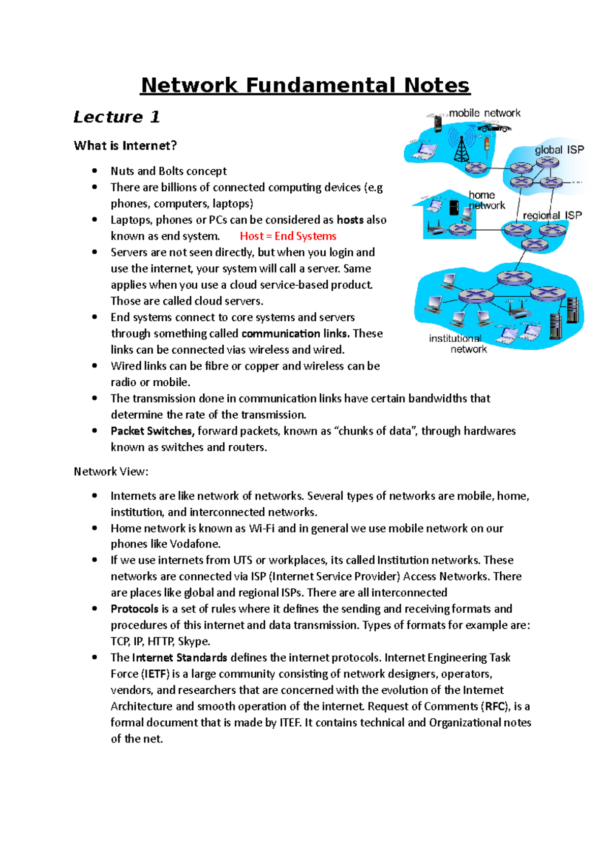 Network Fundamental Notes Lectures 1-12 - Network Fundamental Notes ...