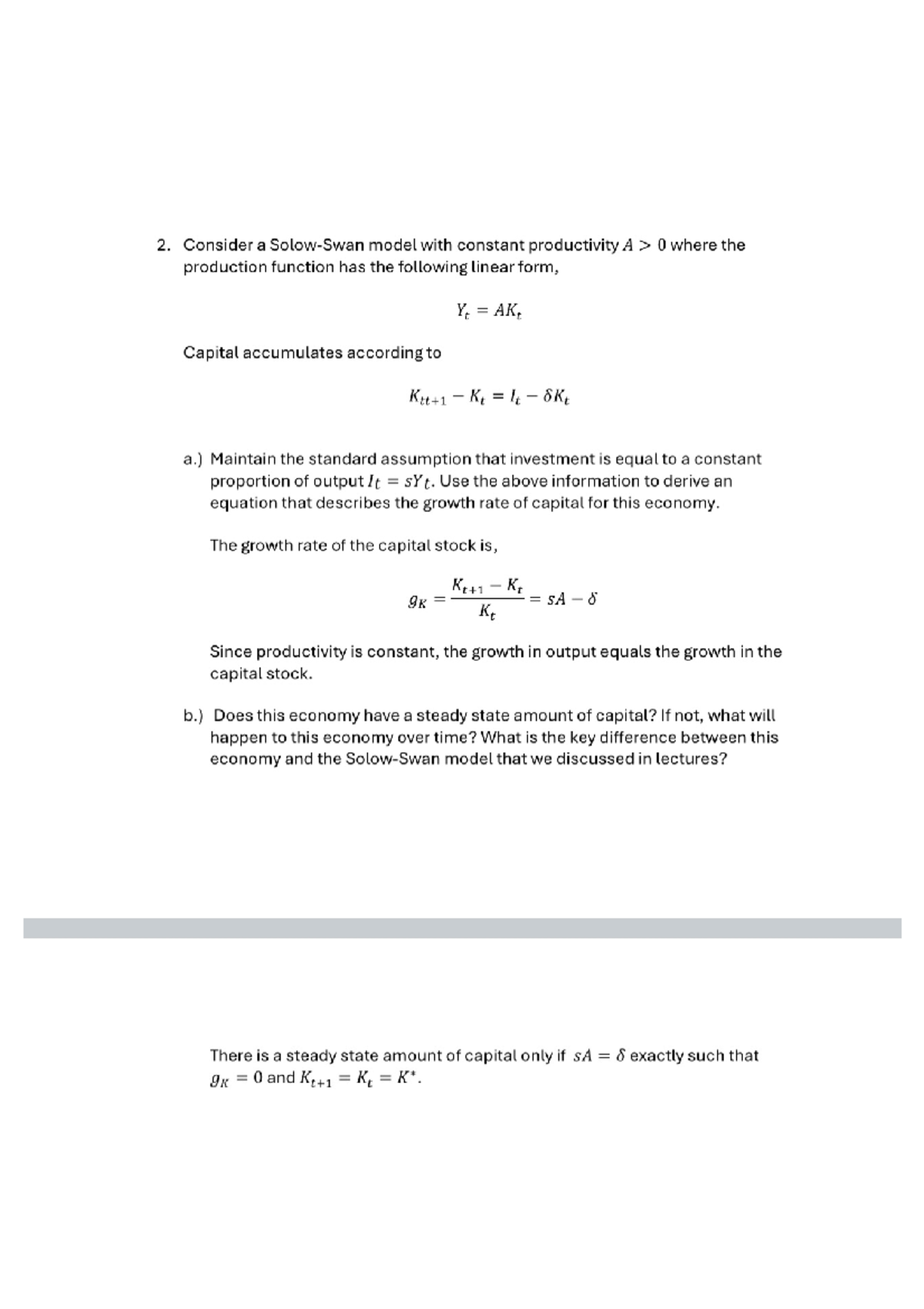 Tutorial 8 question 2 solution - ECON10003 - Studocu