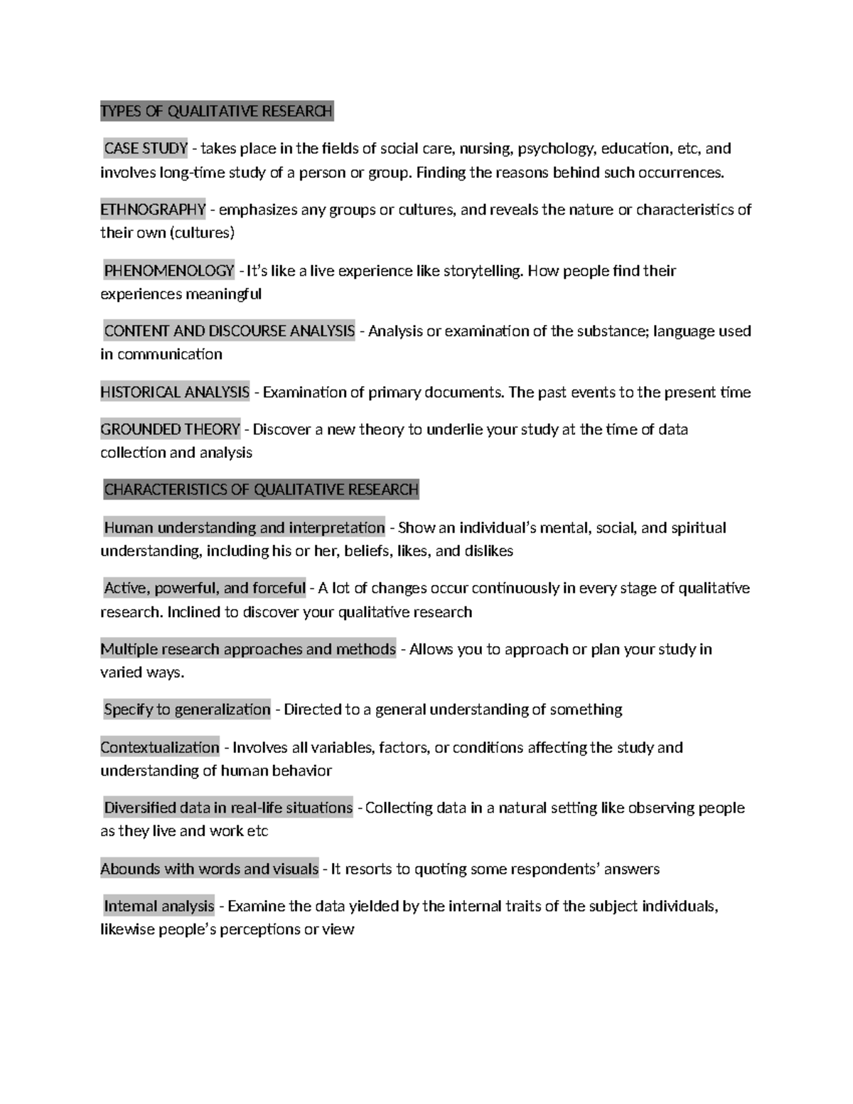 PR1 chapter closed - pra1 - TYPES OF QUALITATIVE RESEARCH CASE STUDY ...