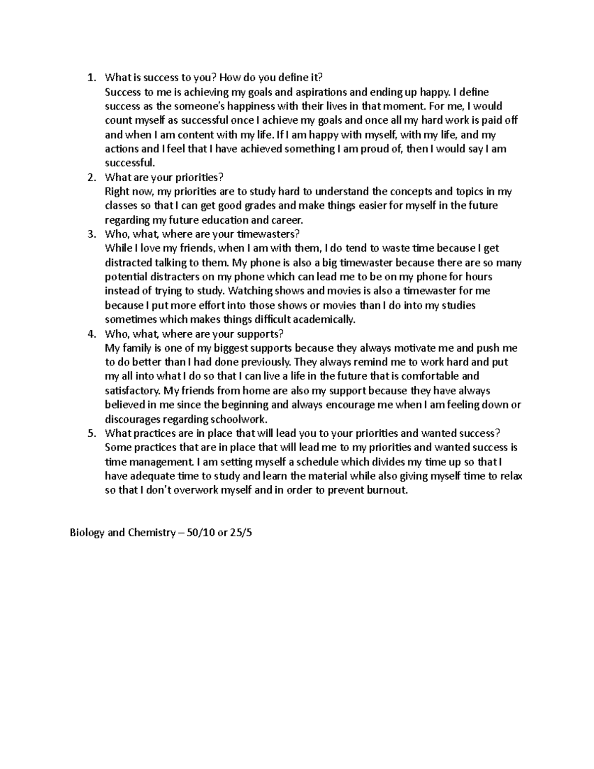 UNIV Success - UNIV succes questions - What is success to you? How do ...