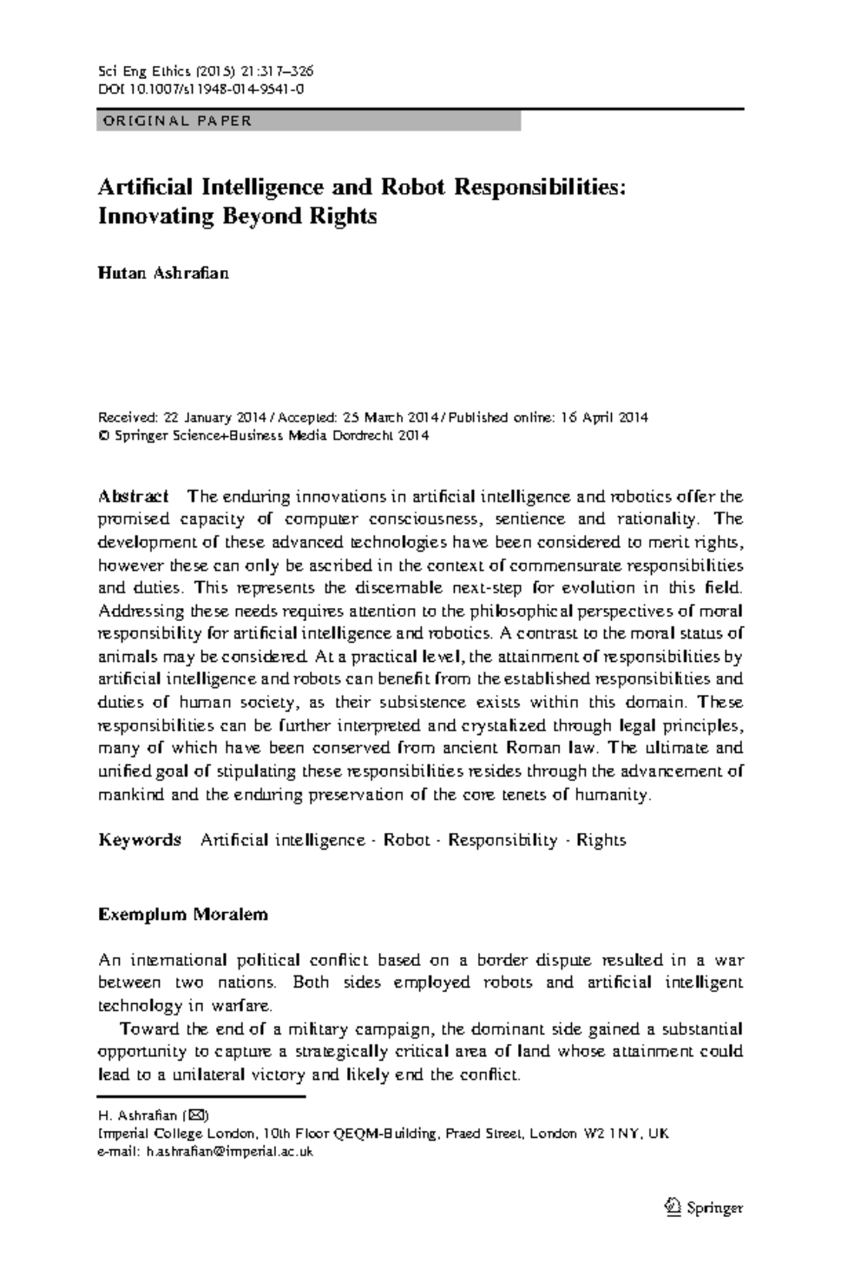 09 Artificial Intelligence and Robot Responsibilities - O R I G I N A L ...