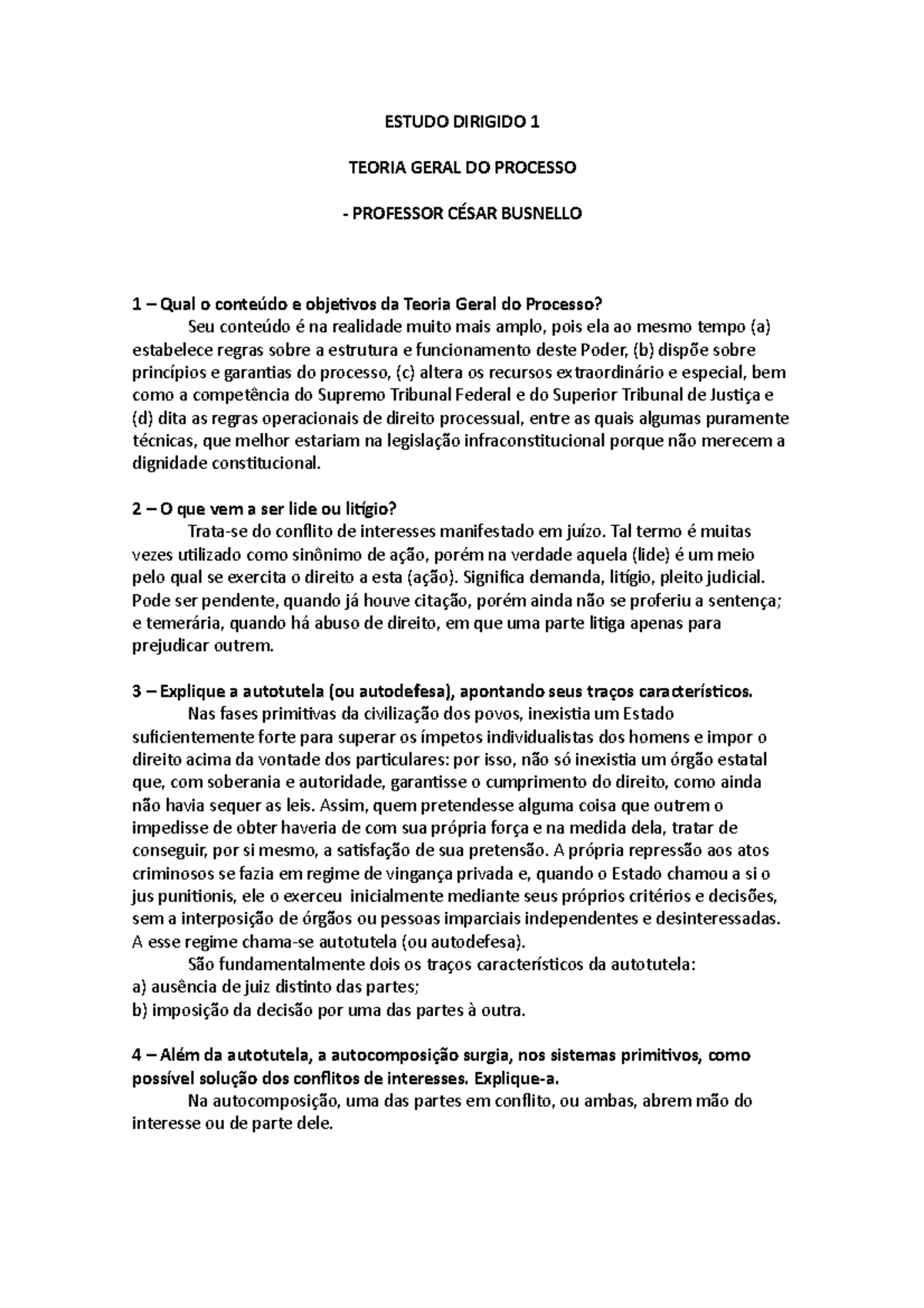 Exemplo De Um Estudo Dirigido - BRAINCP