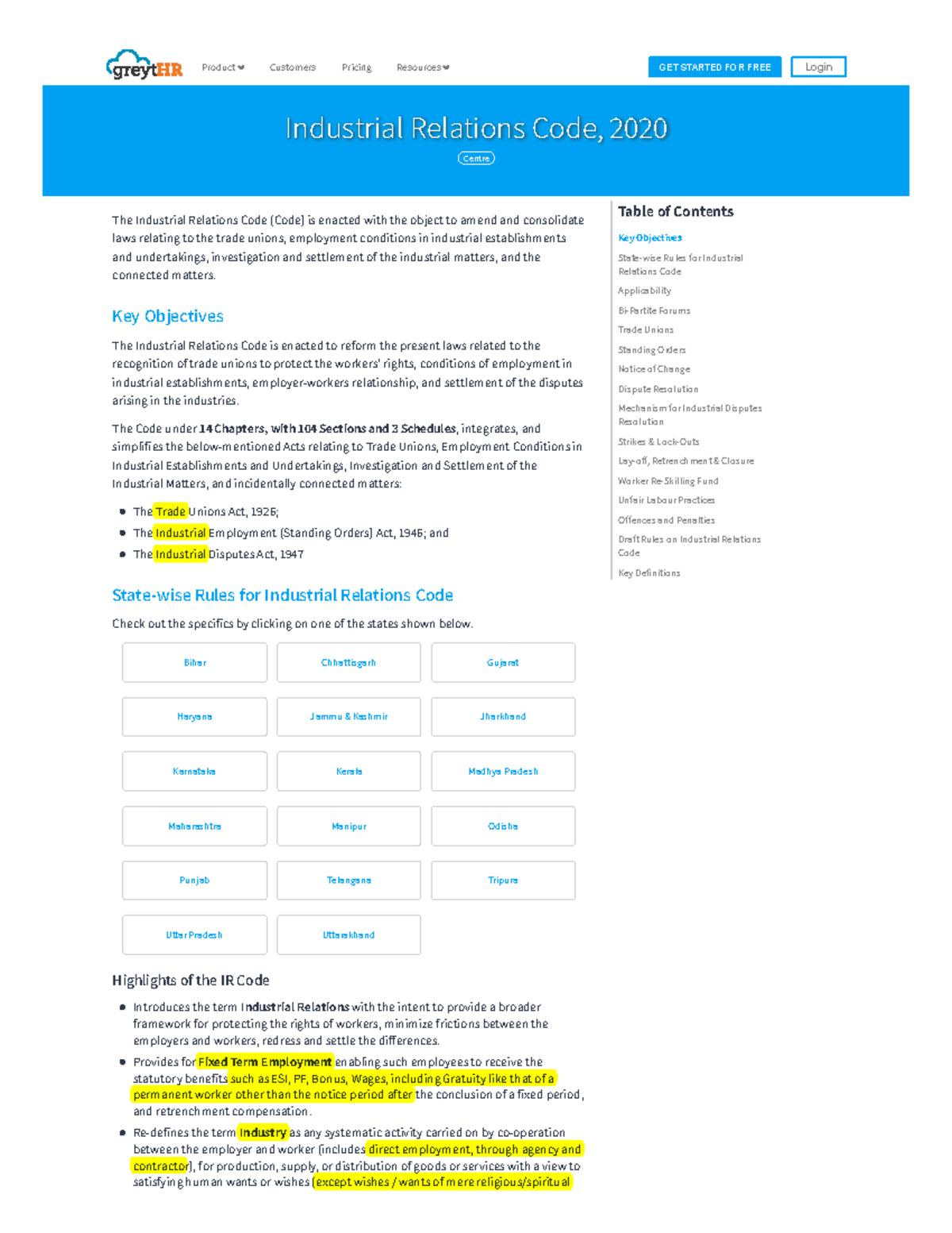 Www greythr com wiki acts industrial relations code 2020 - Industrial ...